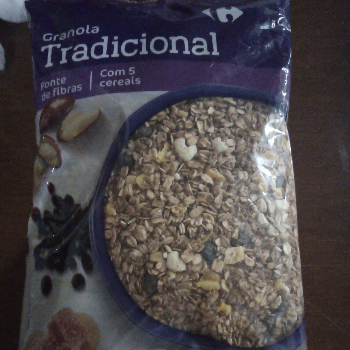 Granola tradicional com cinco cereais from Carrefour - Vegan Product ...