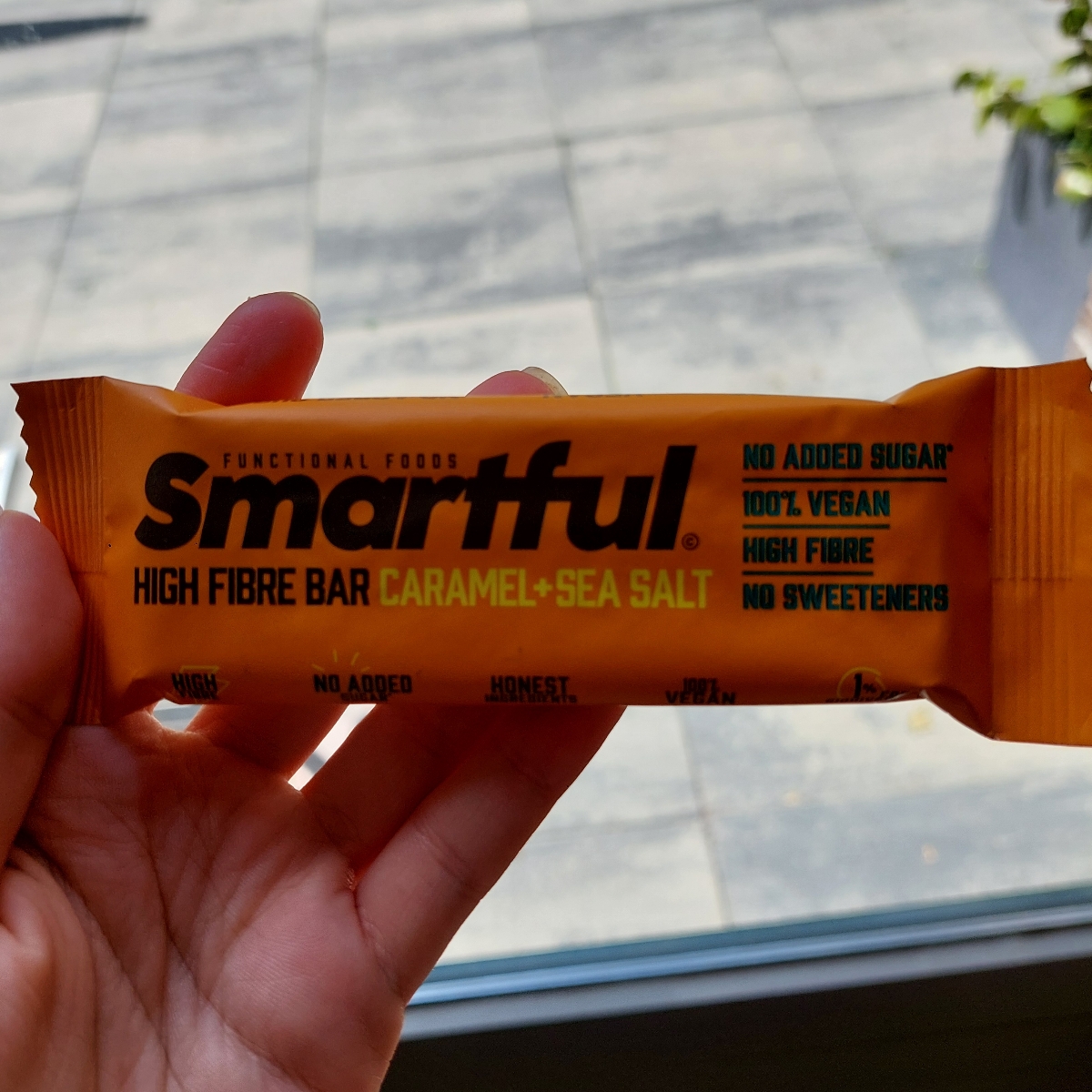 high fibre bar caramel + sea salt from Smartful - Vegan Product Reviews ...