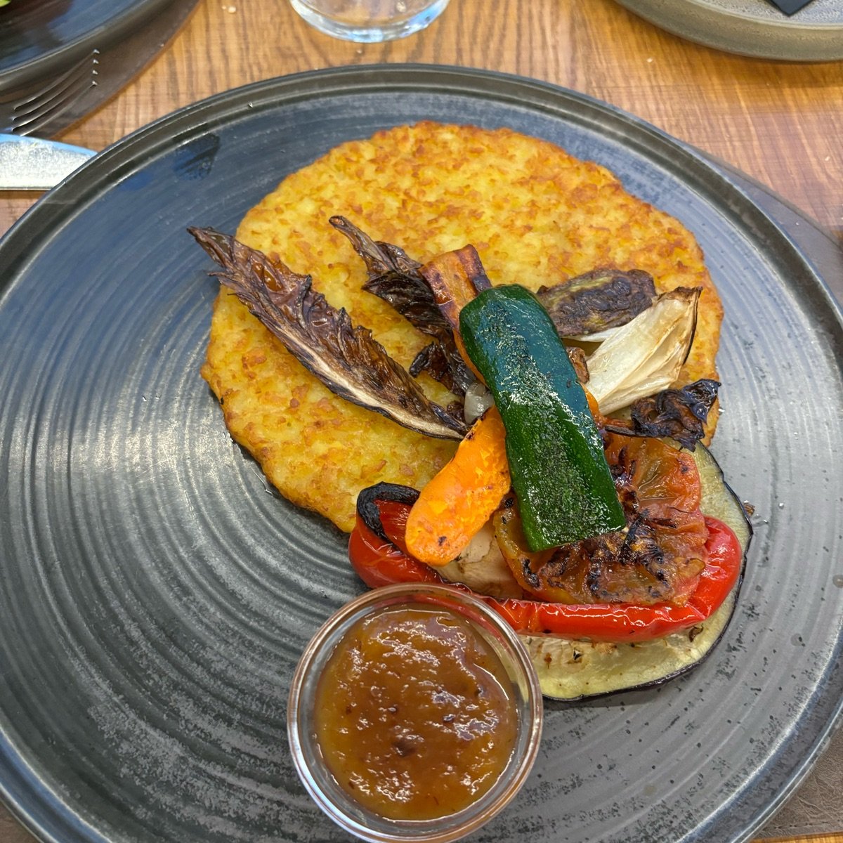 rosti con verdure griglate at Ristorante Pizzeria Roma - Vegan Dish ...