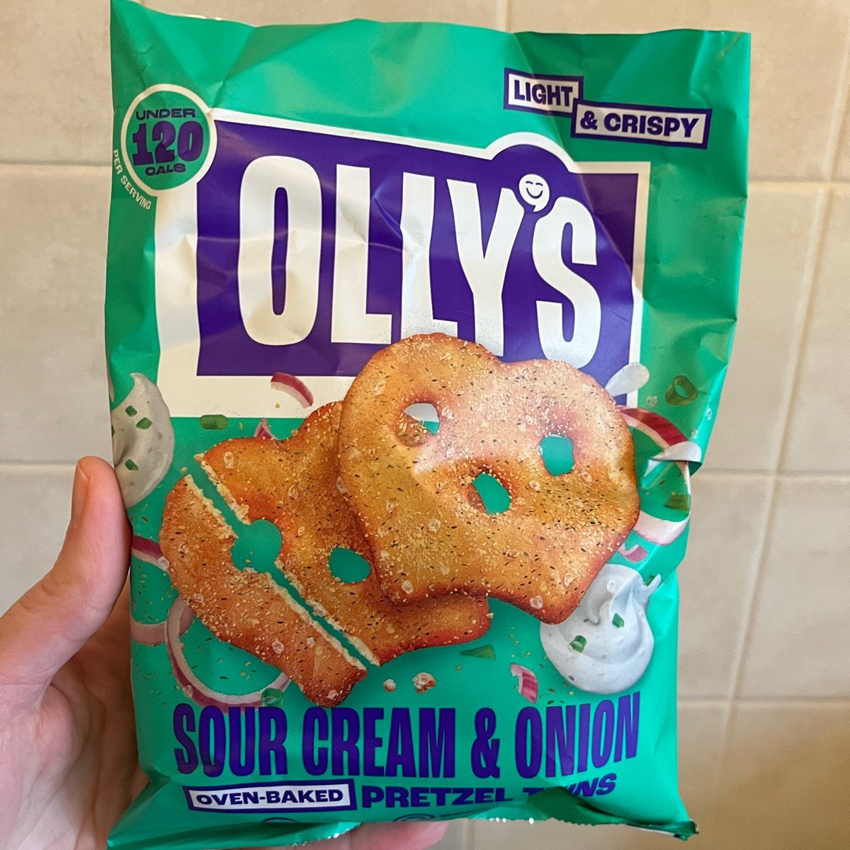 Olly’s Pretzels Thins Sour Cream And Onion from Olly's Pretzels - Vegan ...