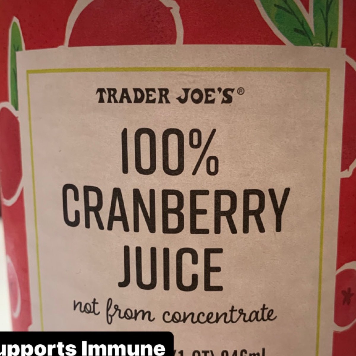 Avis sur 100% Cranberry Juice par Trader Joe's | abillion