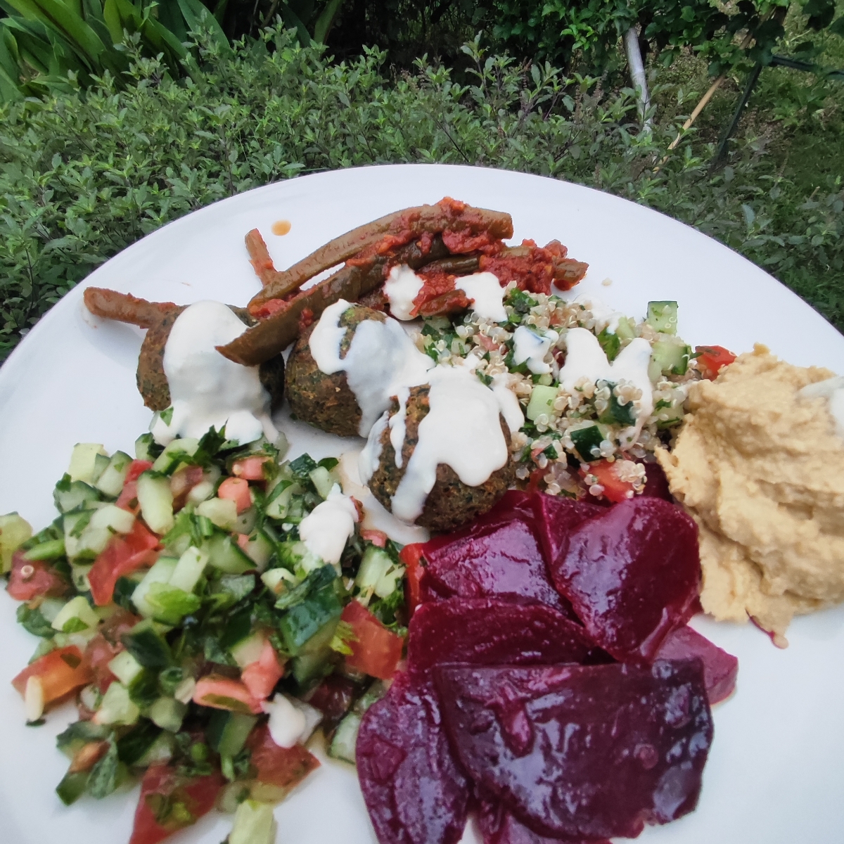 Falafel Plate at The Shala Bali, Bali - Vegan Dish Reviews & Ratings ...