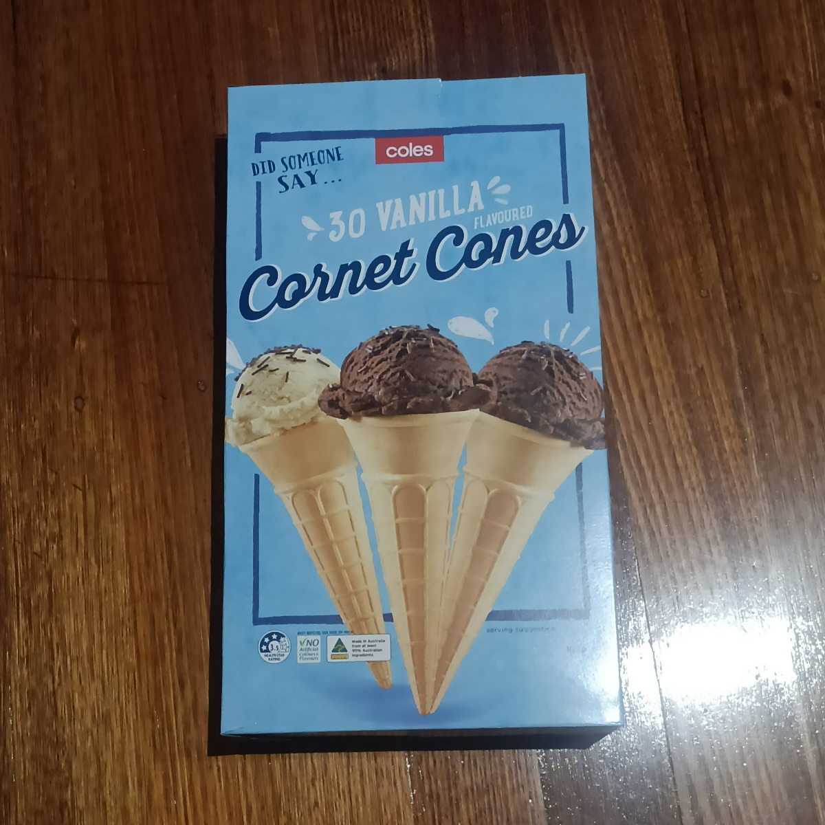 Vanilla Flavoured Cornet Cones at Coles - Review by @tardisco | abillion