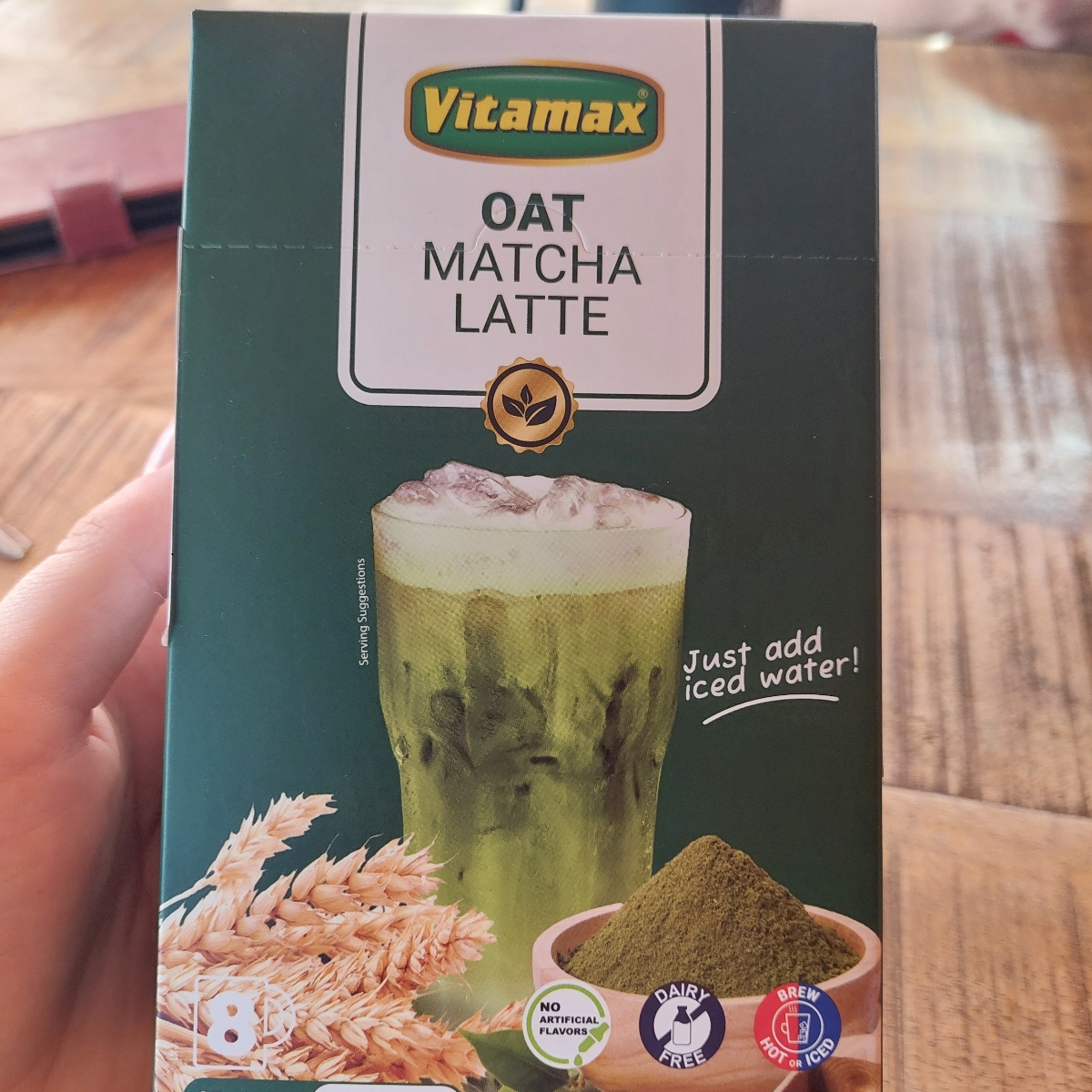 Oat matcha latte from Vitamax - Vegan Product Reviews & Ratings | abillion