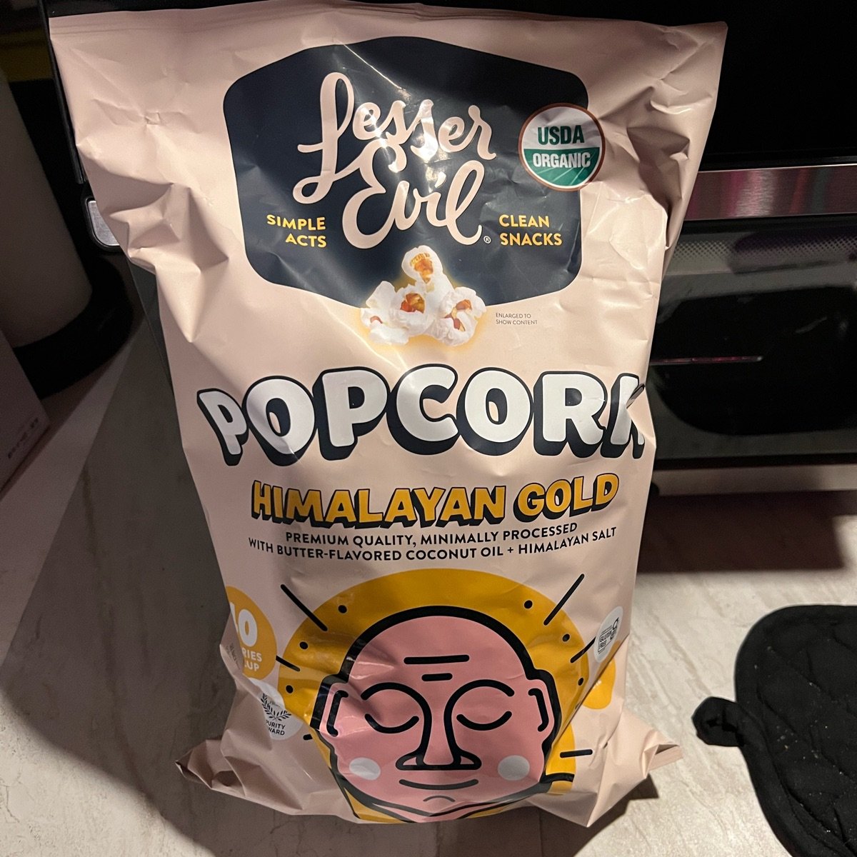 Himalayan Gold Popcorn from Lesser Evil Snacks - Vegan Product Reviews ...