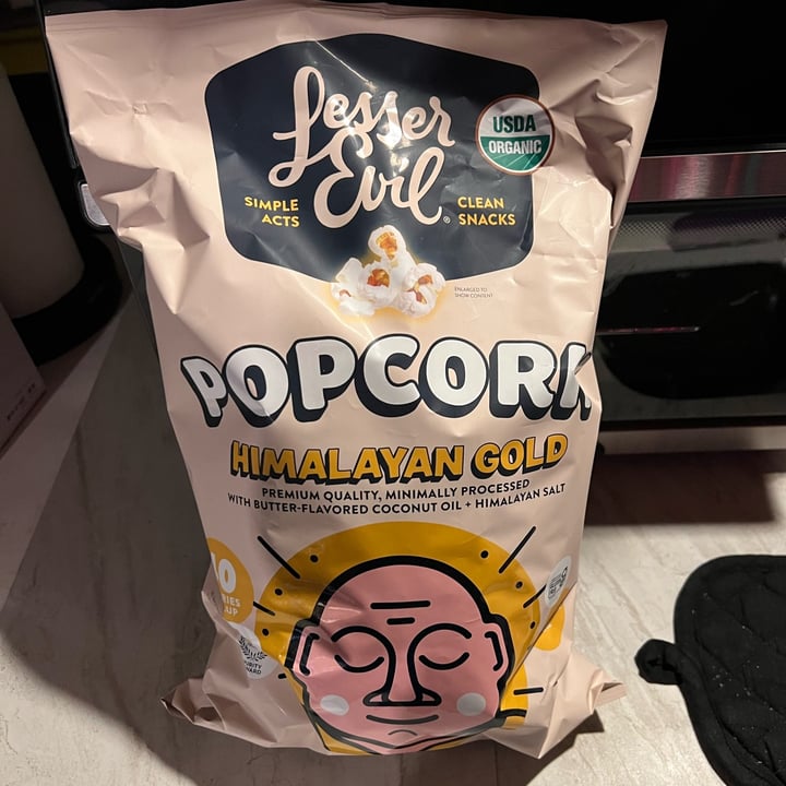 Lesser Evil Snacks Himalayan Gold Popcorn Review | abillion