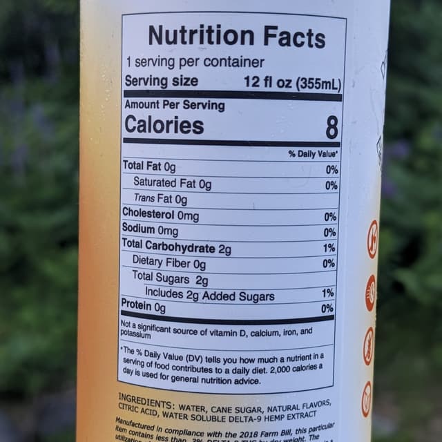 Ginger Peach Hemp Infused Seltzer from Aura Seltzers - Vegan Product ...