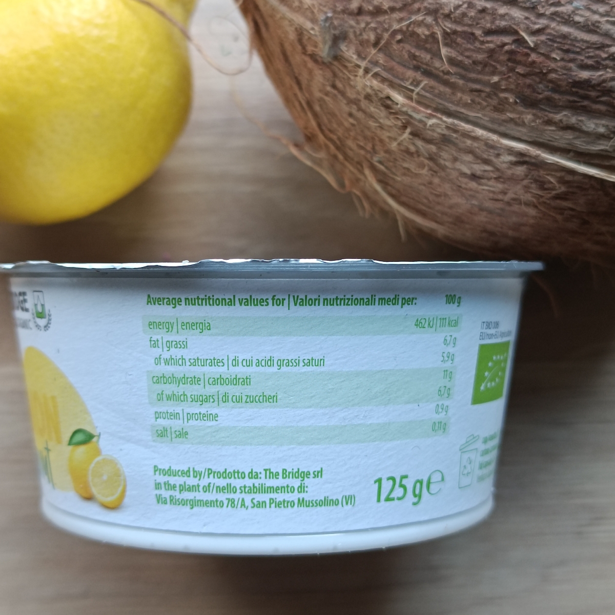 lemon coconut yoghurt from Biorganic - Vegan Product Reviews & Ratings ...