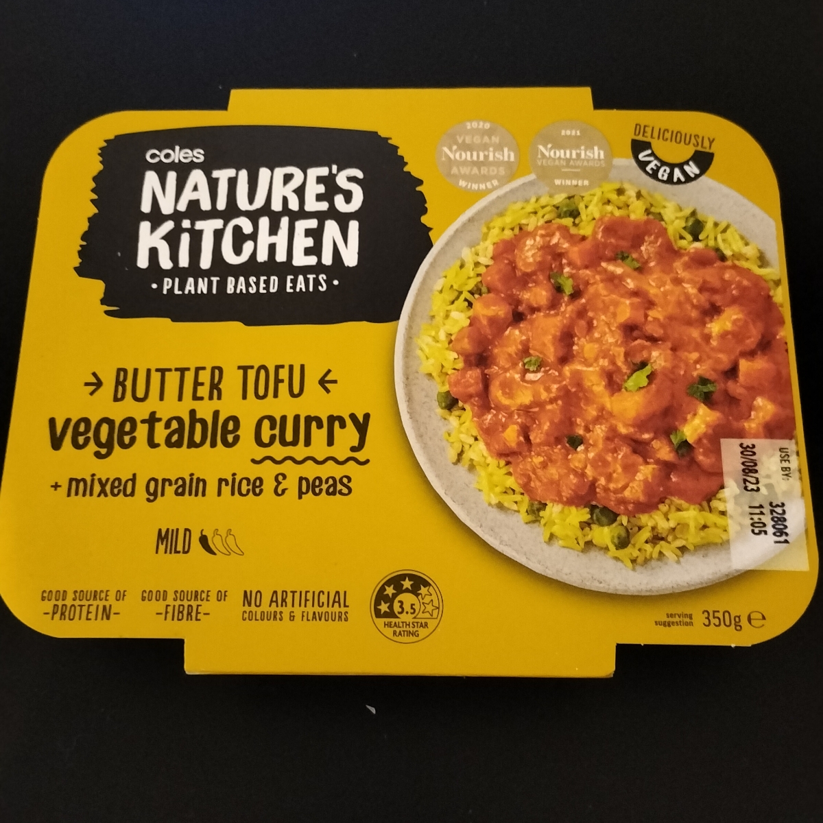 Coles Nature's Kitchen - Butter Tofu Vegetable Curry Review | abillion