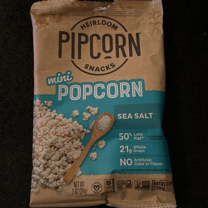 Pipcorn Sea salt heirloom popcorn Review | abillion