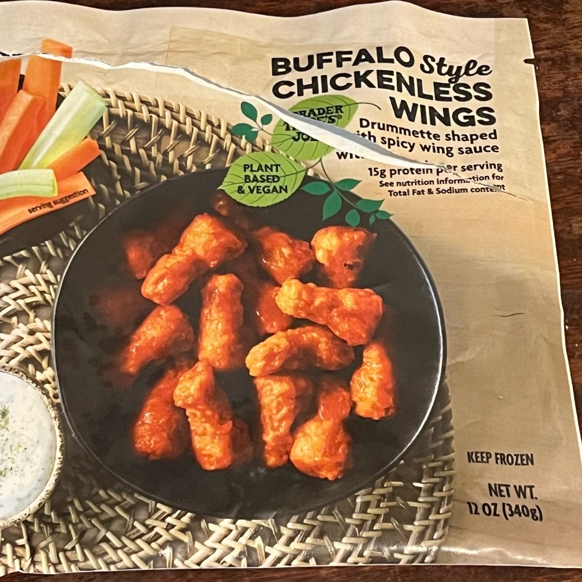 Buffalo Style Chickenless Wings from Trader Joe's - Vegan Product ...