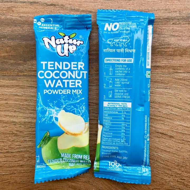 NaturUp Tender Coconut Water Powder Mix Review | abillion