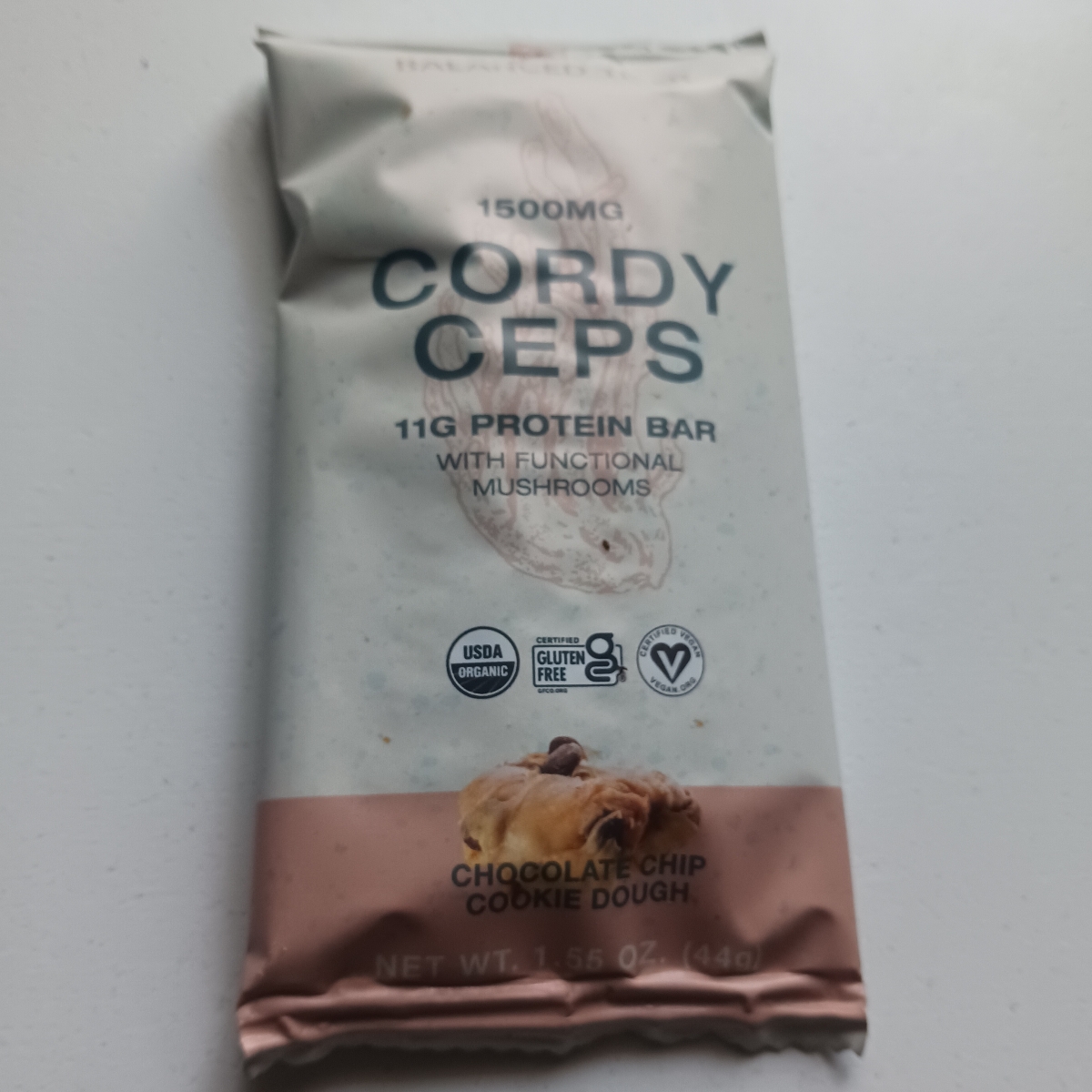 Chocolate Chip Cookie Dough Protein Bar from Cordy Ceps - Vegan Product ...
