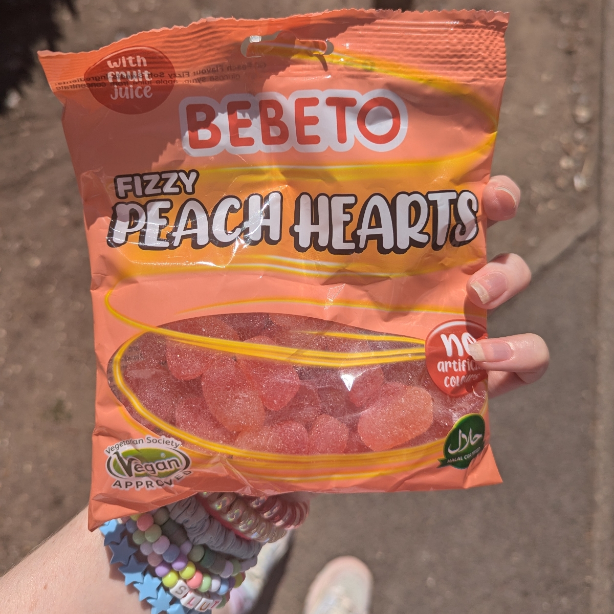 fizzy peach hearts from Bebeto - Vegan Product Reviews & Ratings | abillion