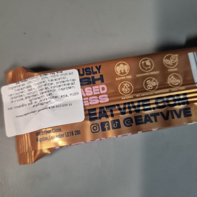 peanut butter natural protein bar from Vive - Vegan Product Reviews ...