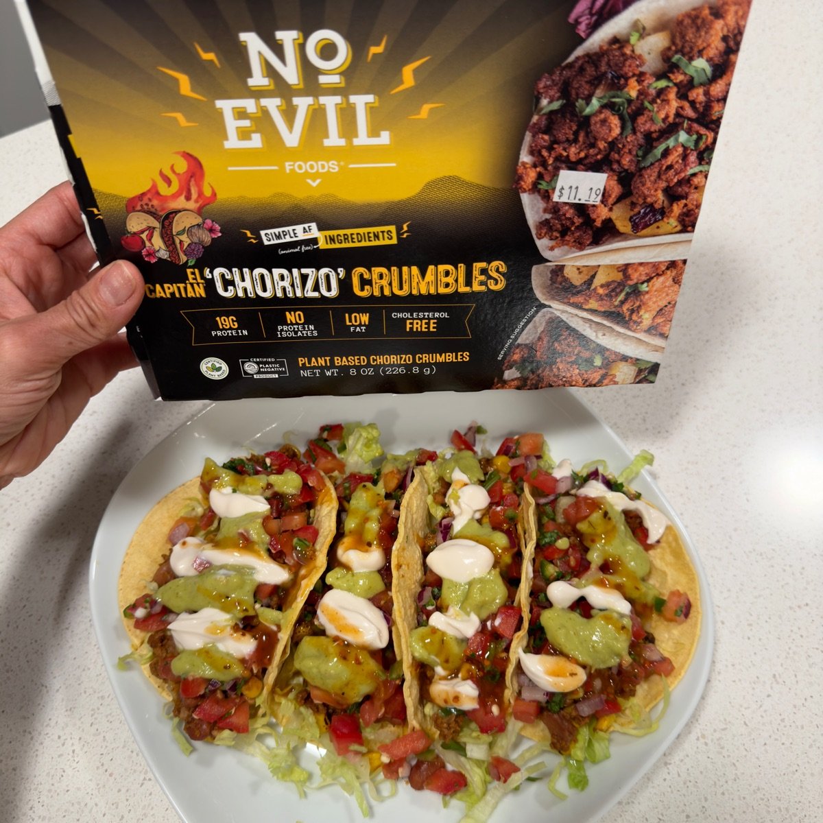 El Capitan Chorizo Crumbles from No Evil Foods - Vegan Product Reviews ...