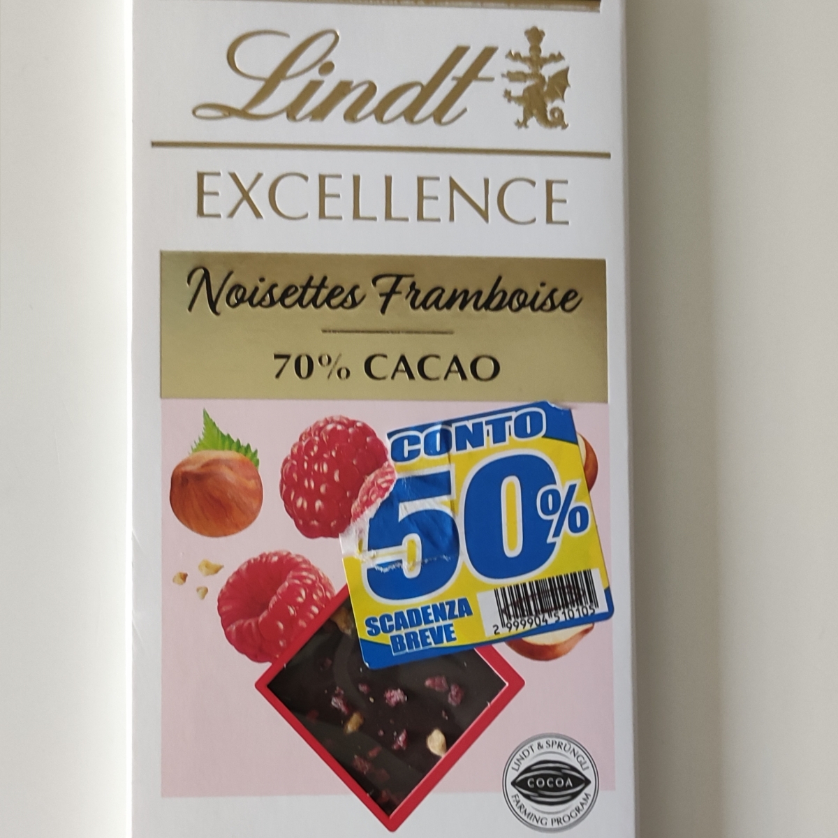 Lindt excellence noisettes Framboise 评价 | abillion