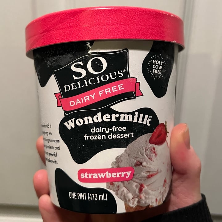 So Delicious Dairy Free Strawberry Wondermilk nondairy dessert Review ...