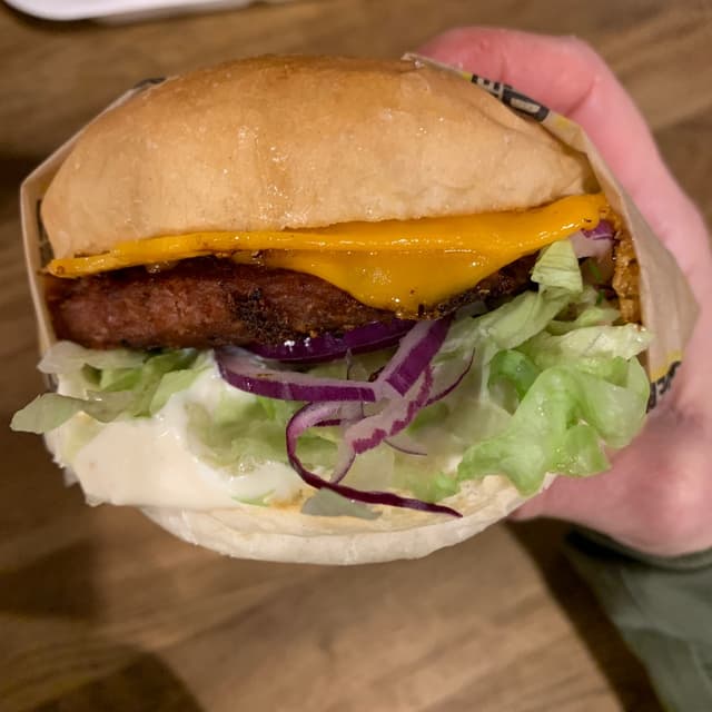 Vegan cheeseburger at VLND Burger Balti Jaama Turul - Review by ...