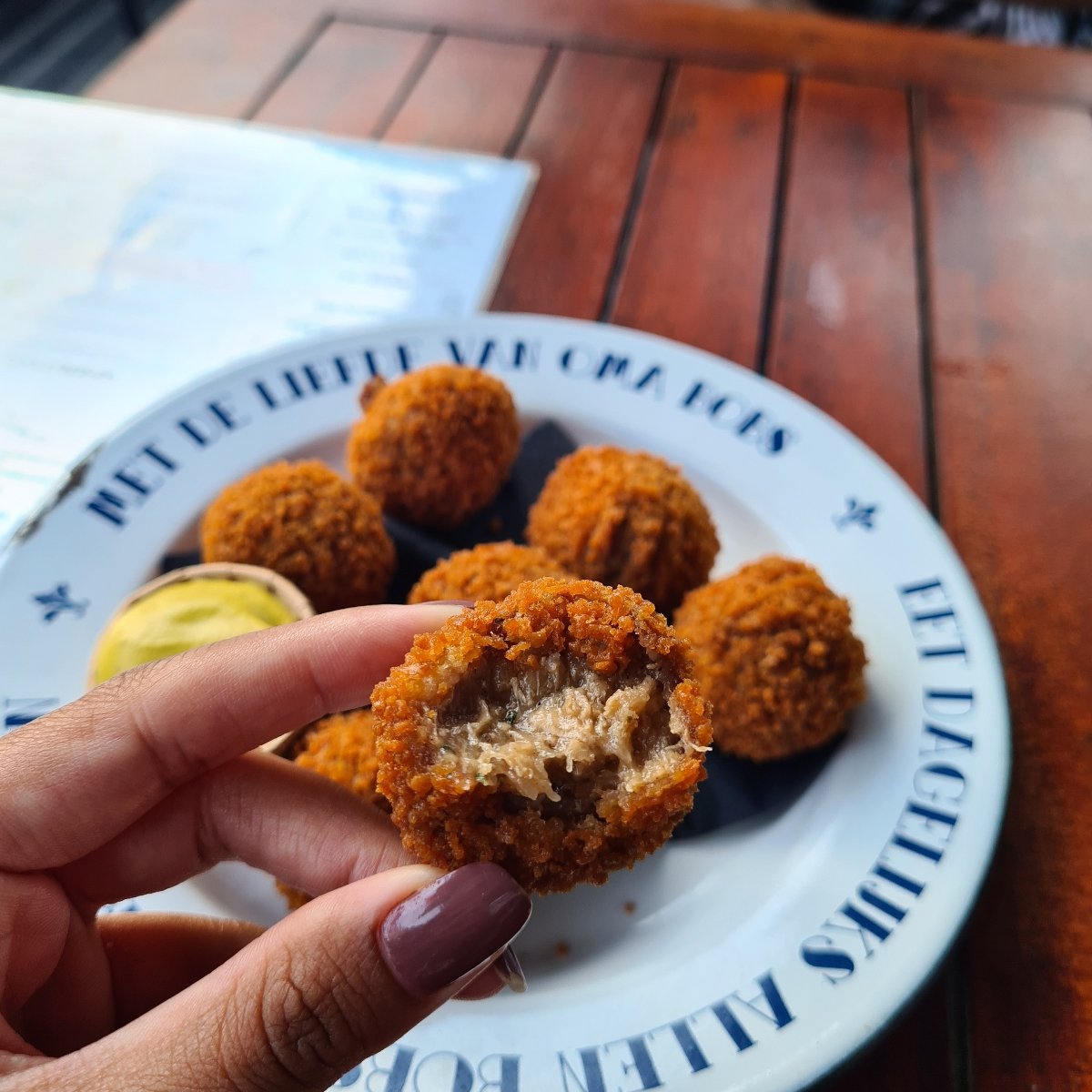 vegan bitterballen at Amstelhaven, Amsterdam - Vegan Dish Reviews ...