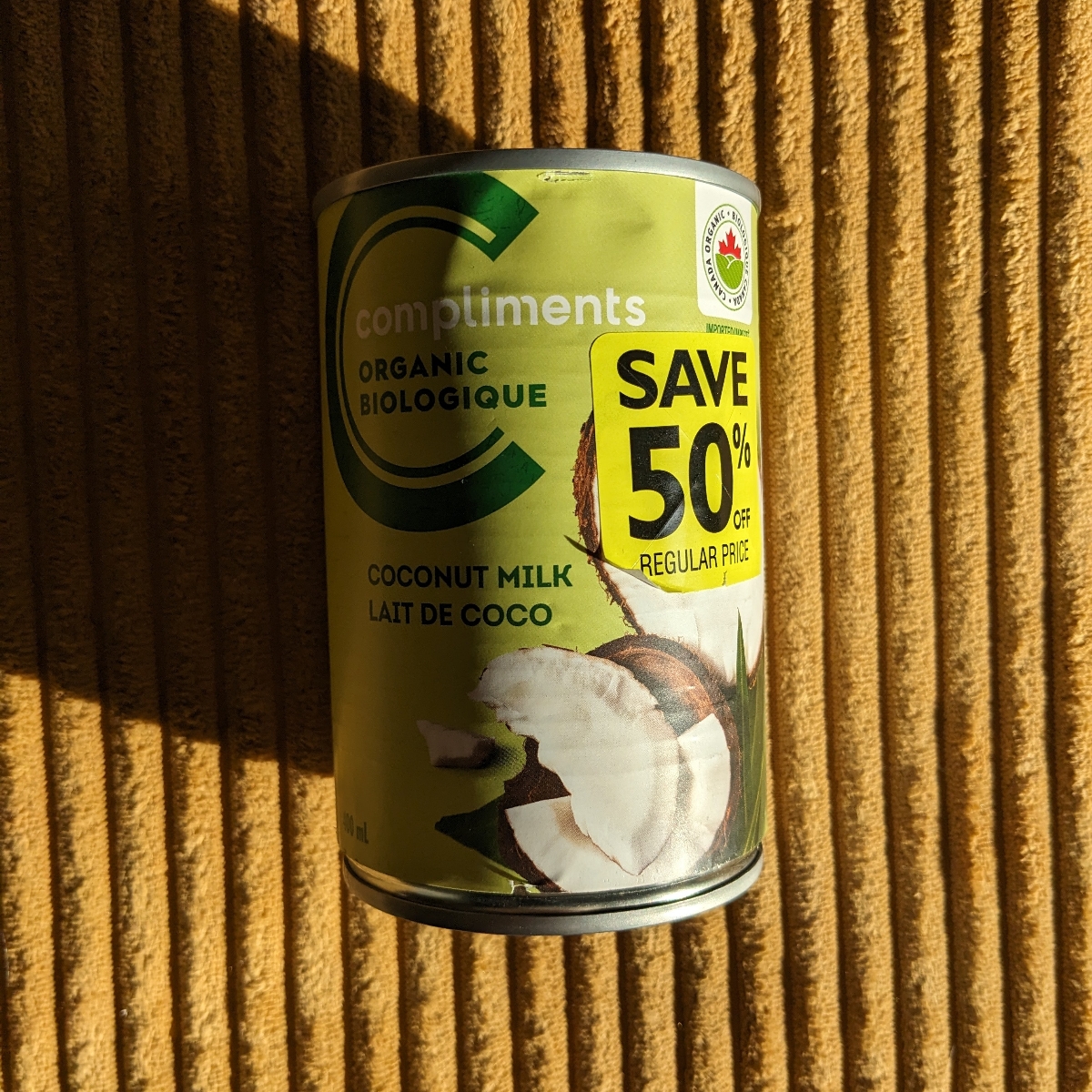 Organic Coconut Milk from Compliments - Vegan Product Reviews & Ratings ...