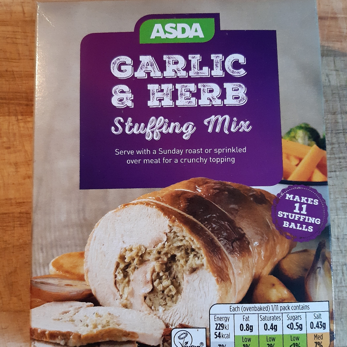 garlic stuffing from ASDA - Vegan Product Reviews & Ratings | abillion
