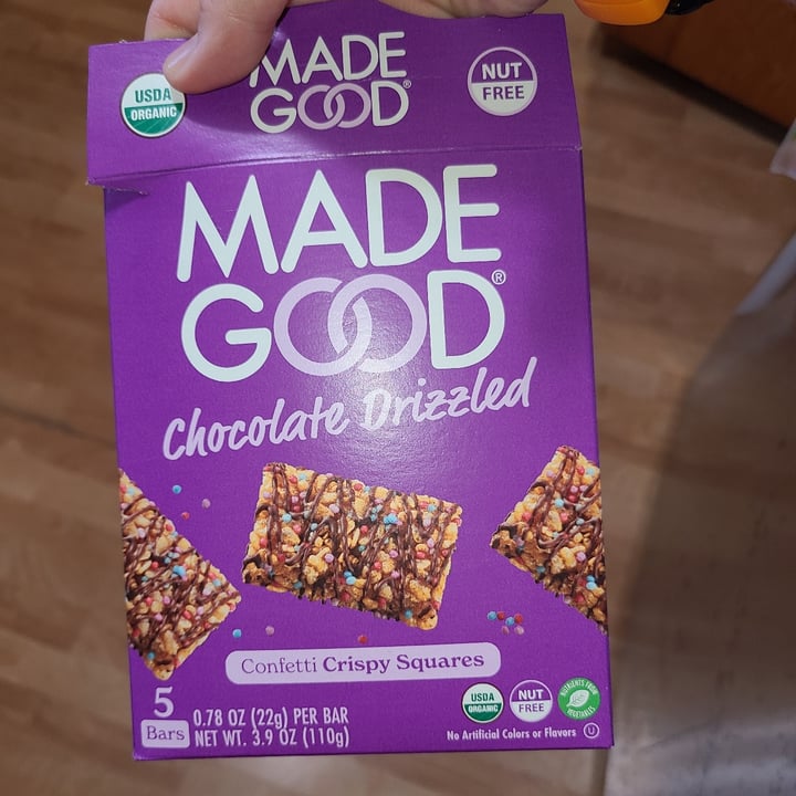 Made Good Confetti Crispy Squares - Chocolate Drizzled Review | abillion