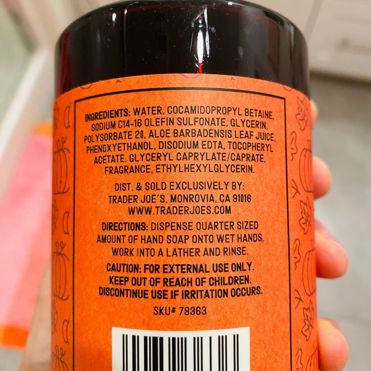 Vanilla Pumpkin Hand Soap from Trader Joe's - Vegan Product Reviews & Ratings | abillion