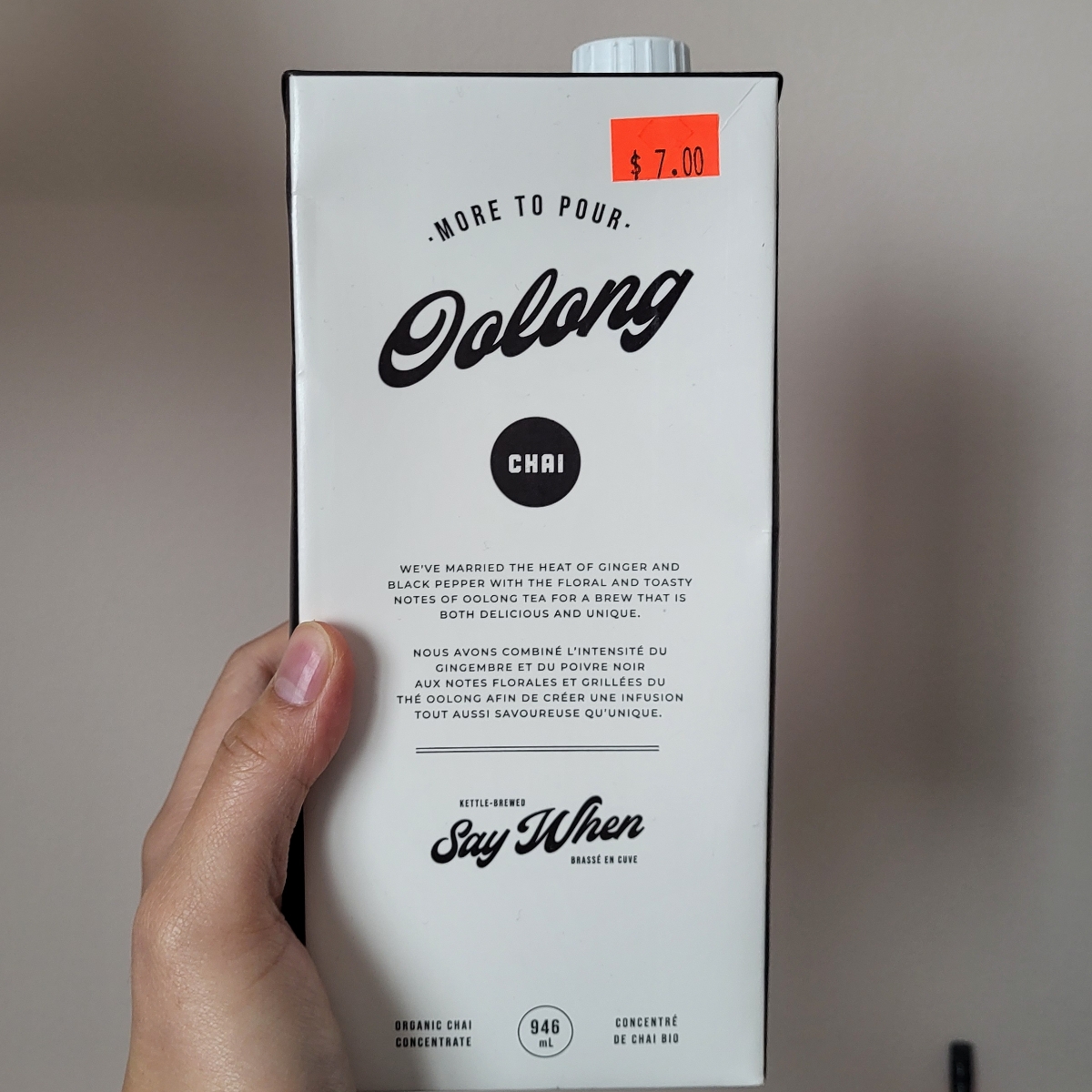 Oolong Chai from Say when - Vegan Product Reviews & Ratings | abillion