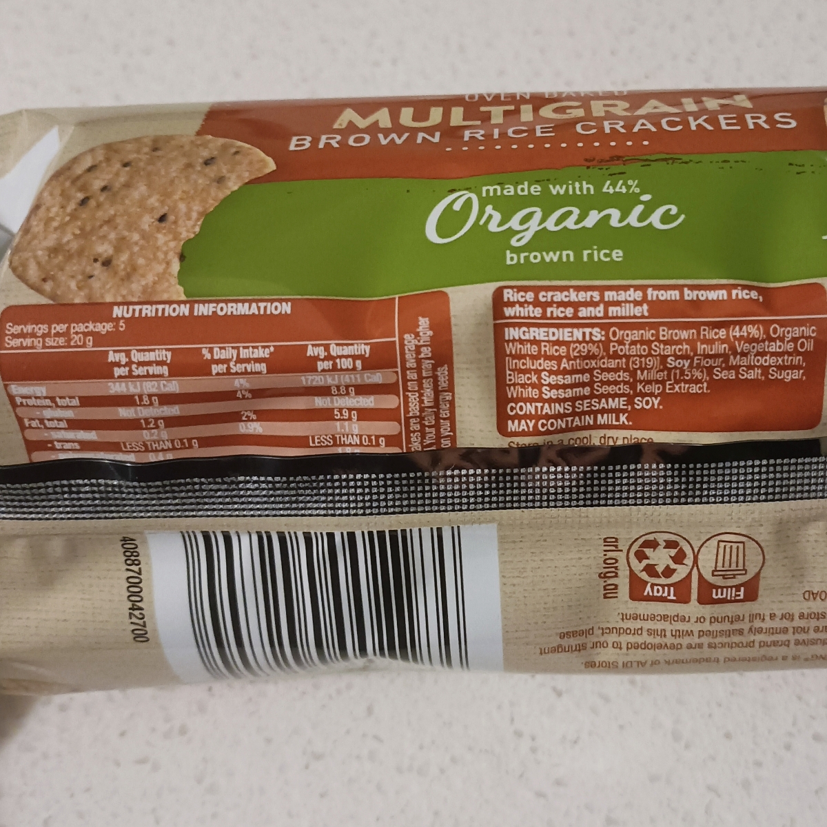 Multigrain Brown Rice Crackers from Damora - Vegan Product Reviews ...