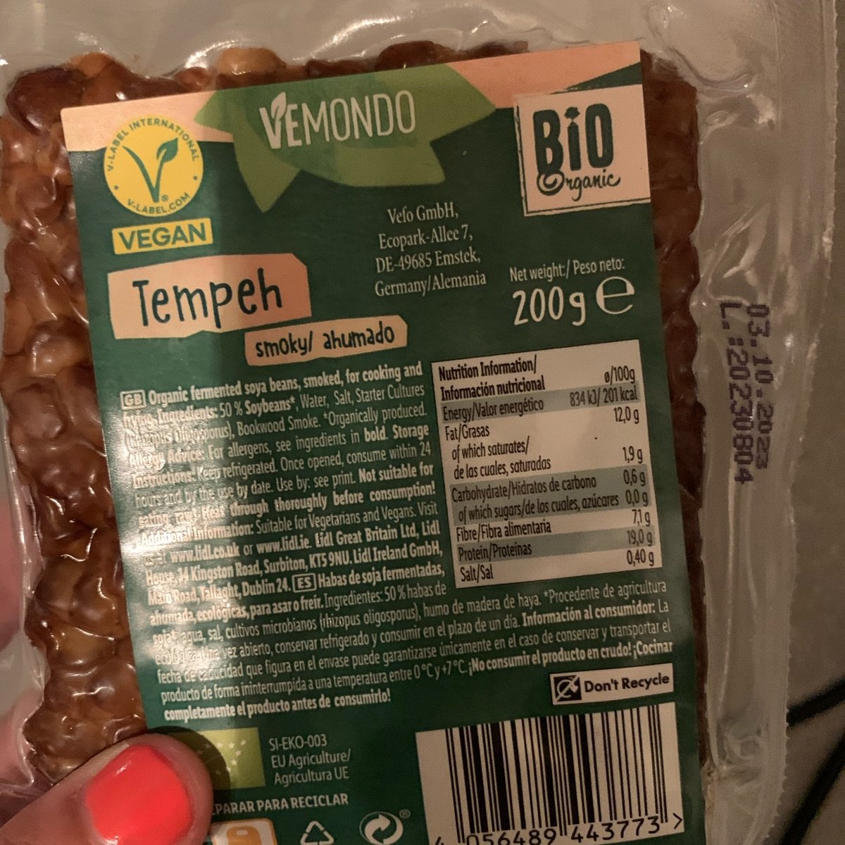 Organic Smoky Tempeh from Vemondo - Vegan Product Reviews & Ratings ...