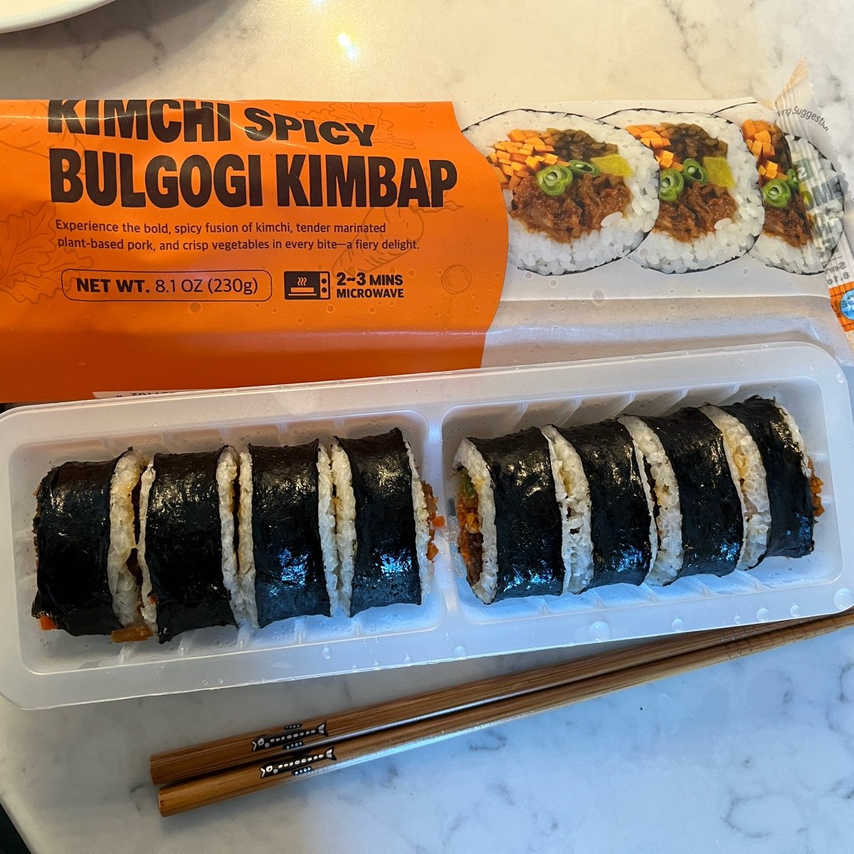 Kimchi Spicy Bulgogi Kimbap from Sunlit - Vegan Product Reviews ...