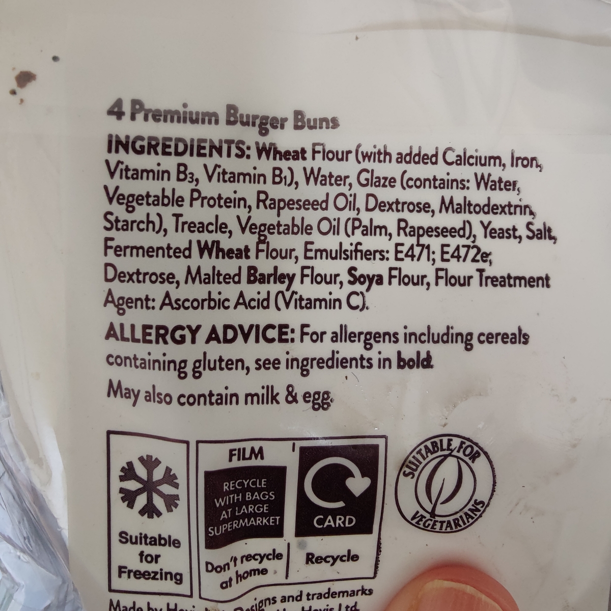 Premium Burger Buns from Hovis - Vegan Product Reviews & Ratings | abillion