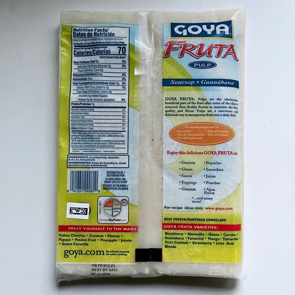 Fruta Guanábana Pulp from Goya - Vegan Product Reviews & Ratings | abillion