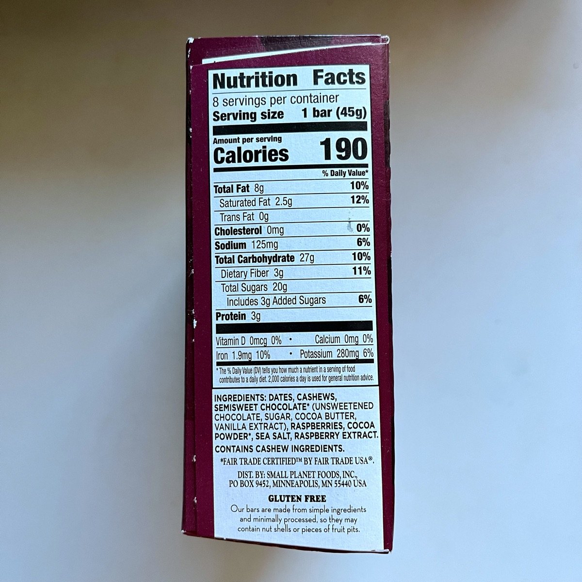 Chocolate Raspberry Truffle from Larabar - Vegan Product Reviews ...