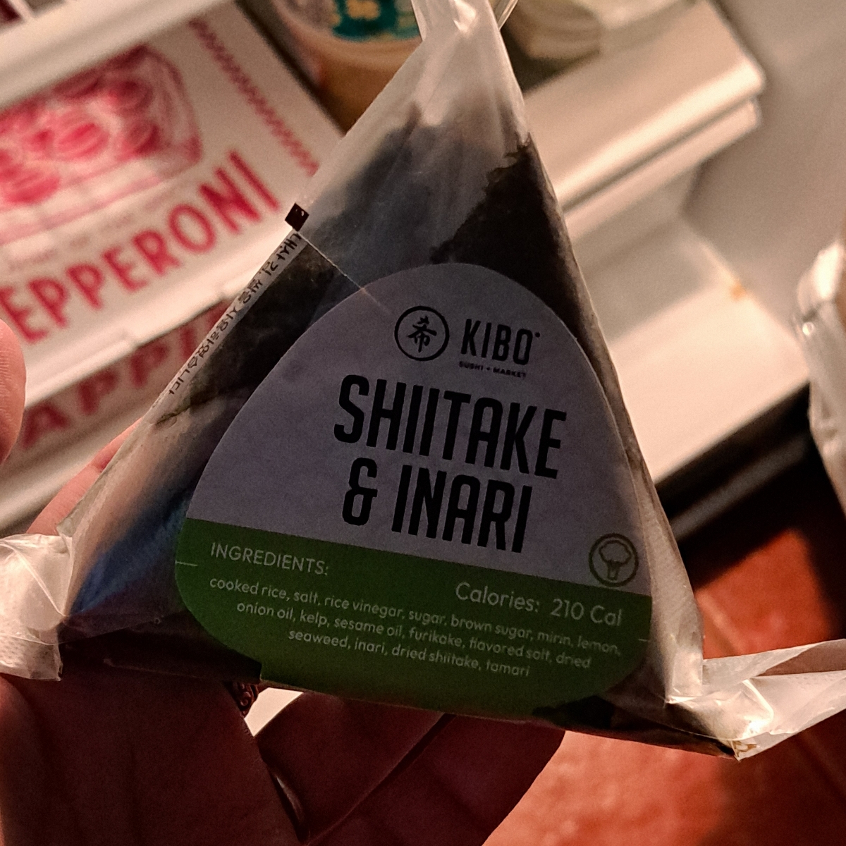 Shiitake and Inari Onigiri at Kibo Market - Union - Review by ...