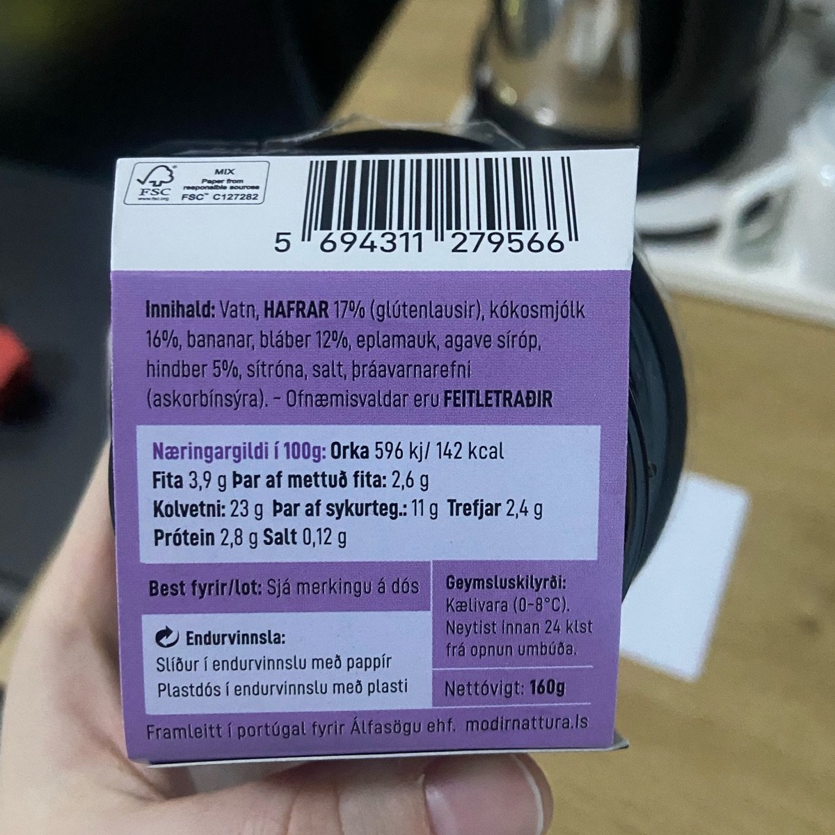 Grautur Bláber & Hindber from Modir nattúra - Vegan Product Reviews ...