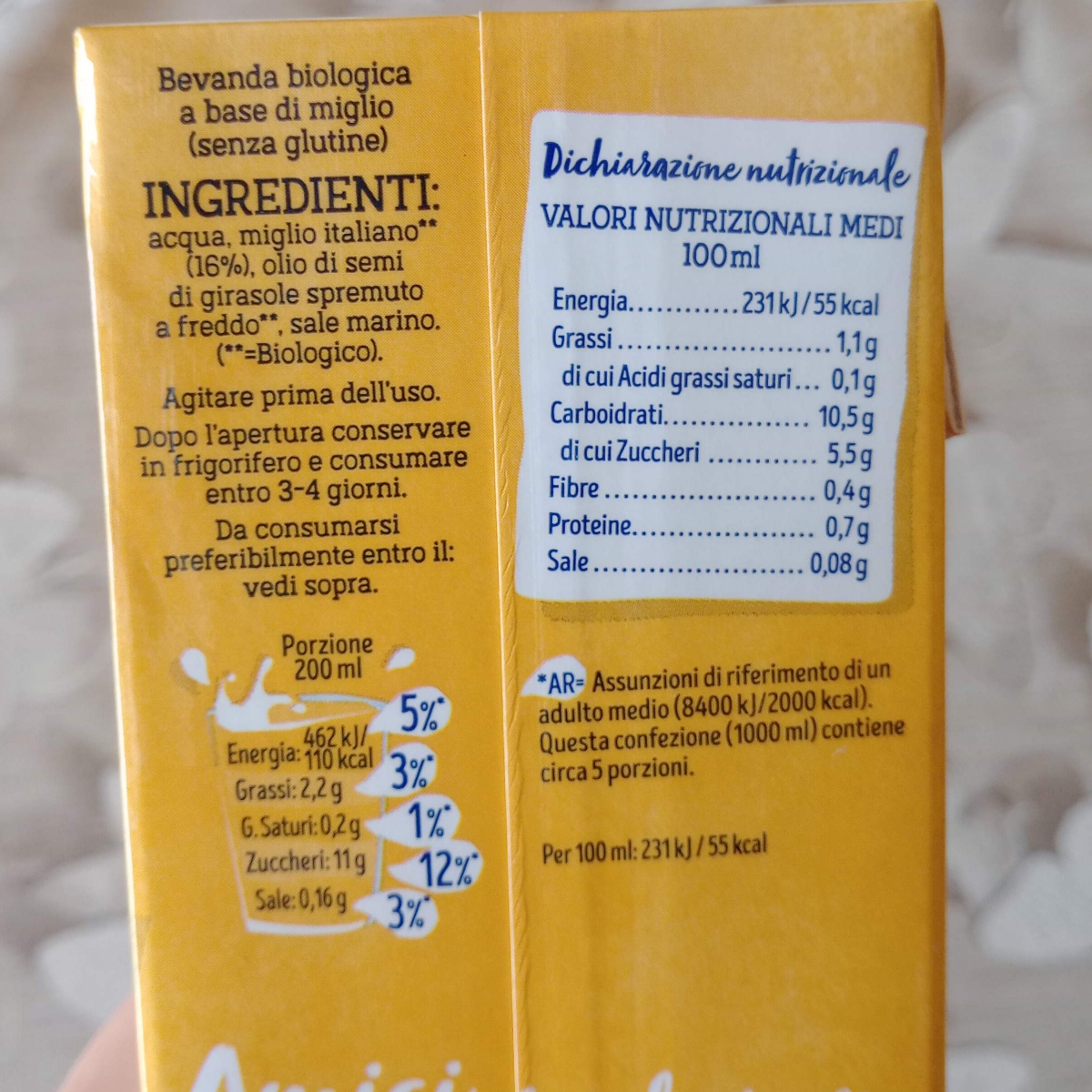 Latte vegetale di miglio from Isola Bio - Vegan Product Reviews ...