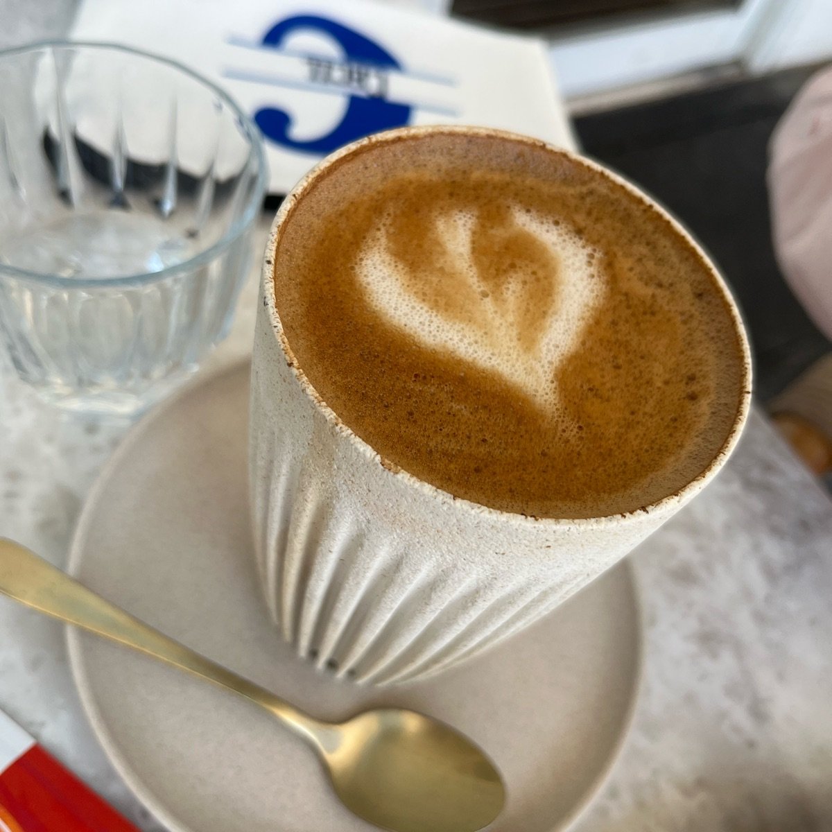 long macchiato with soy milk at Cleopatra Scarborough, Perth - Vegan ...