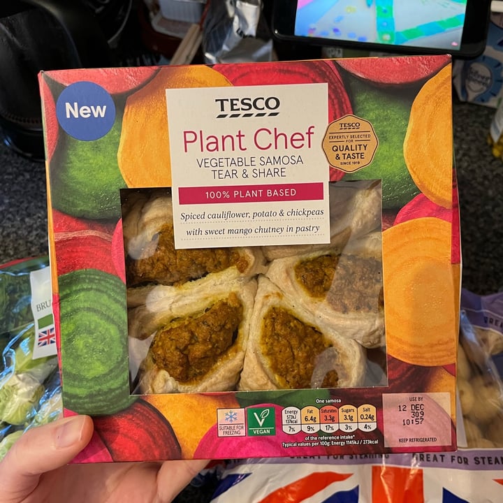 Tesco Plant Chef Vegetable Samosa Tear & Share Review | abillion
