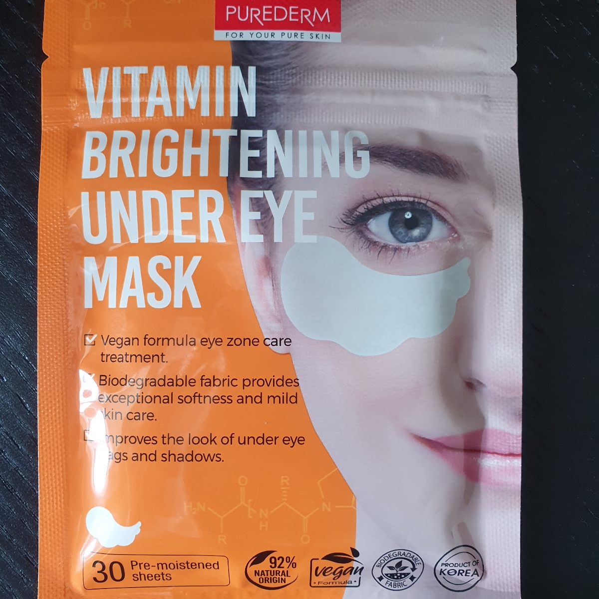 Vitamin Brightening Under Eye Mask from Purederm - Vegan Product ...