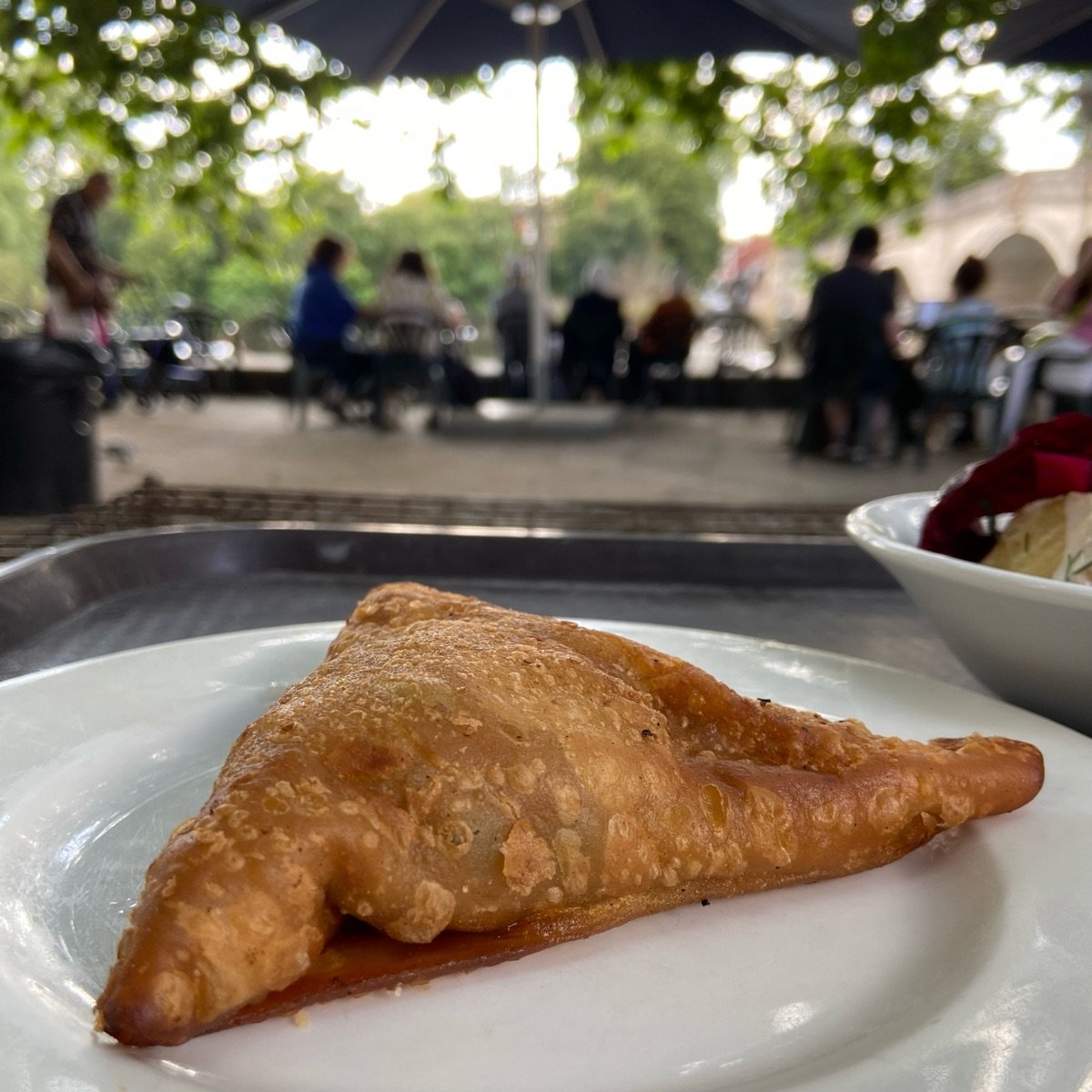 vegetable samosa at Tide Tables Cafe, London - Vegan Dish Reviews ...