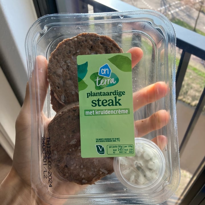 AH terra Plantaardige Steak met Kruidencrème Review | abillion
