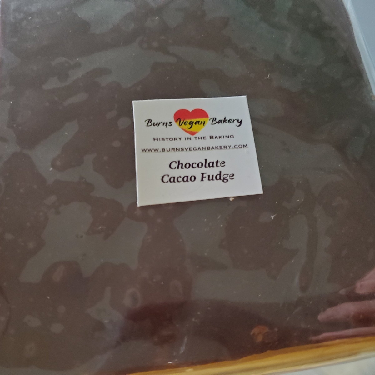 Burns Vegan Bakery Chocolate Cacao Fudge Reviews | abillion