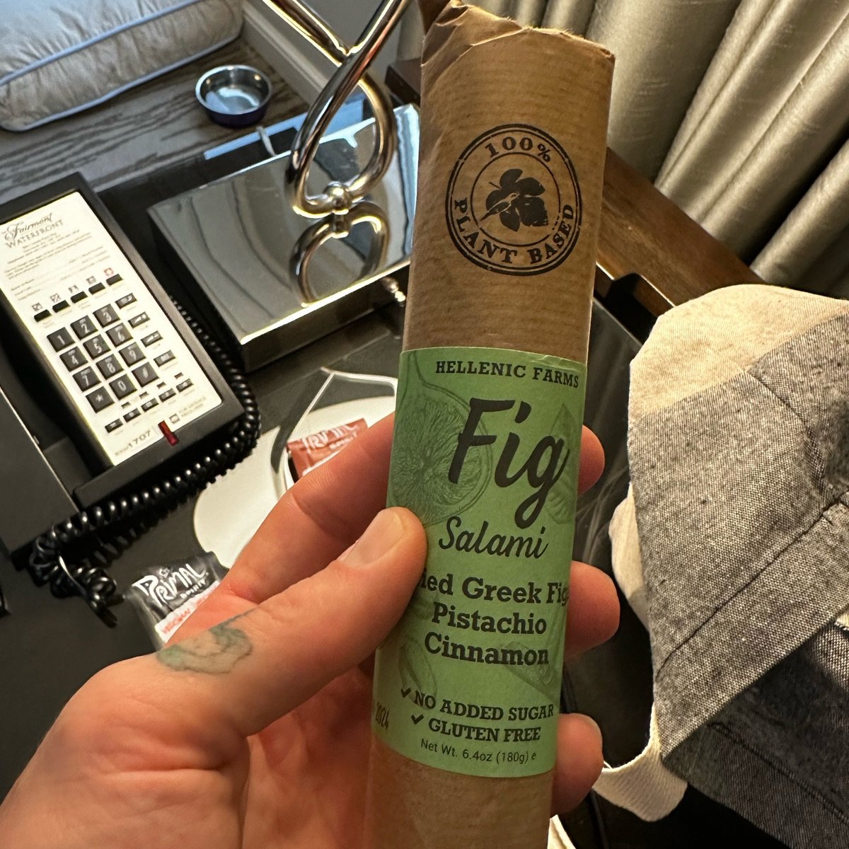 Fig Salami - Dried Greek Figs, Pistachio, Cinnamon from Hellenic Farms ...