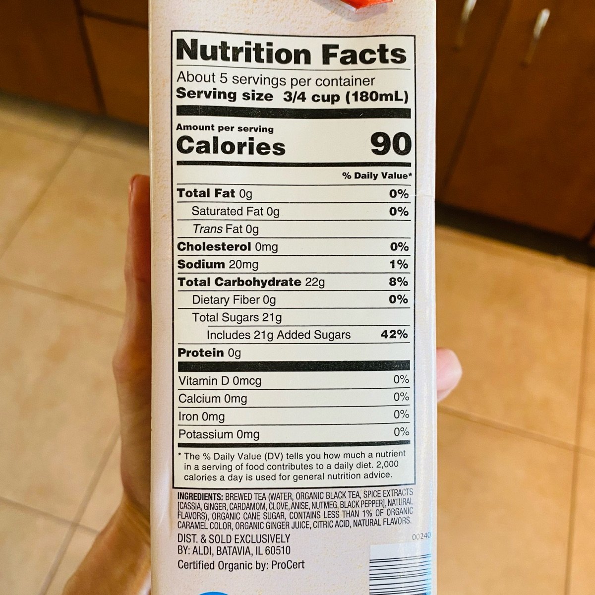 Organic Chai Tea Latte Black Tea Concentrate from Simply Nature - Vegan ...