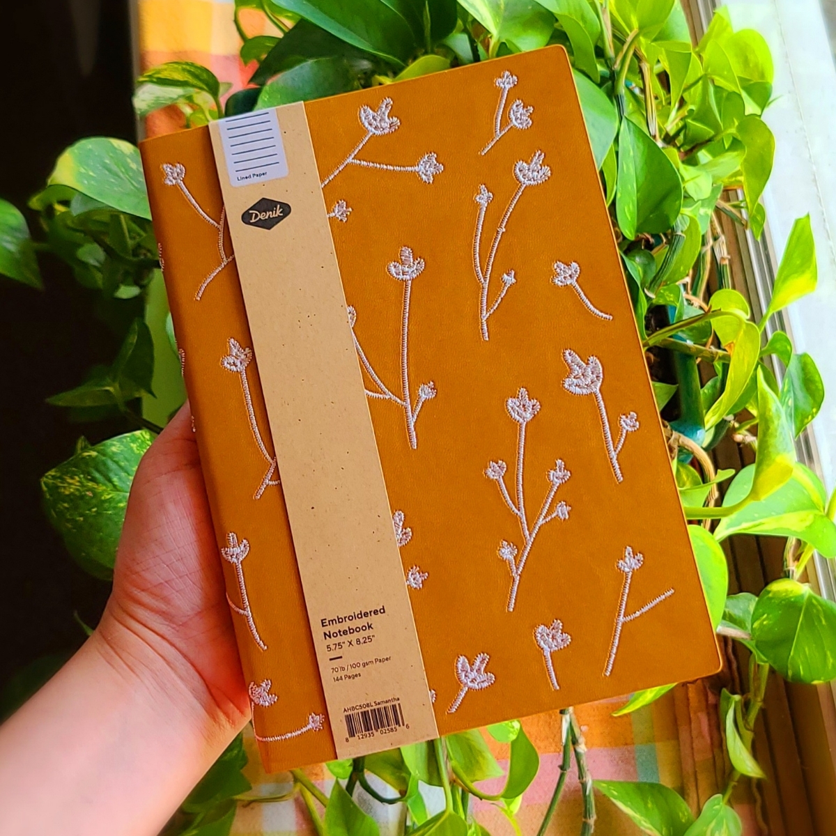 Samantha Embroidered Journal from Denik - Vegan Product Reviews ...