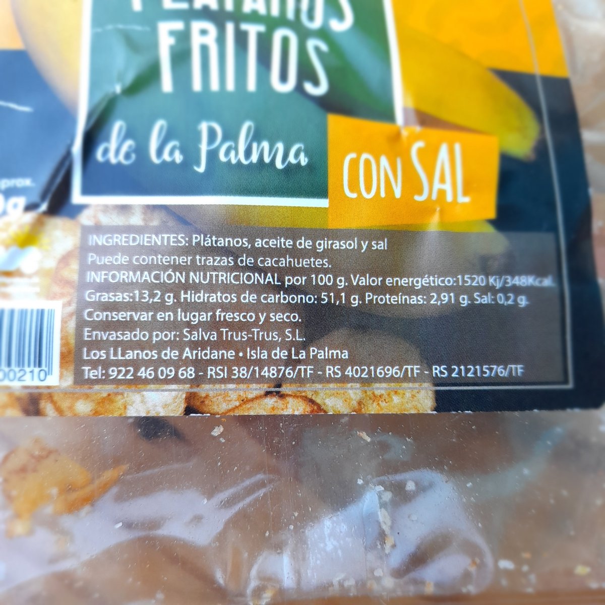 Plátanos Fritos De La Palma Con Sal from Salva Trus Trus - Vegan ...