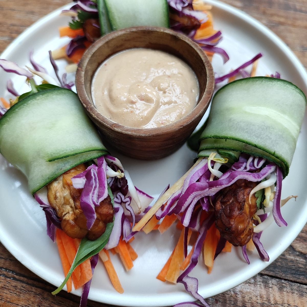 Fresh Garden Rolls at The Shady Shack, Bali - Vegan Dish Reviews ...