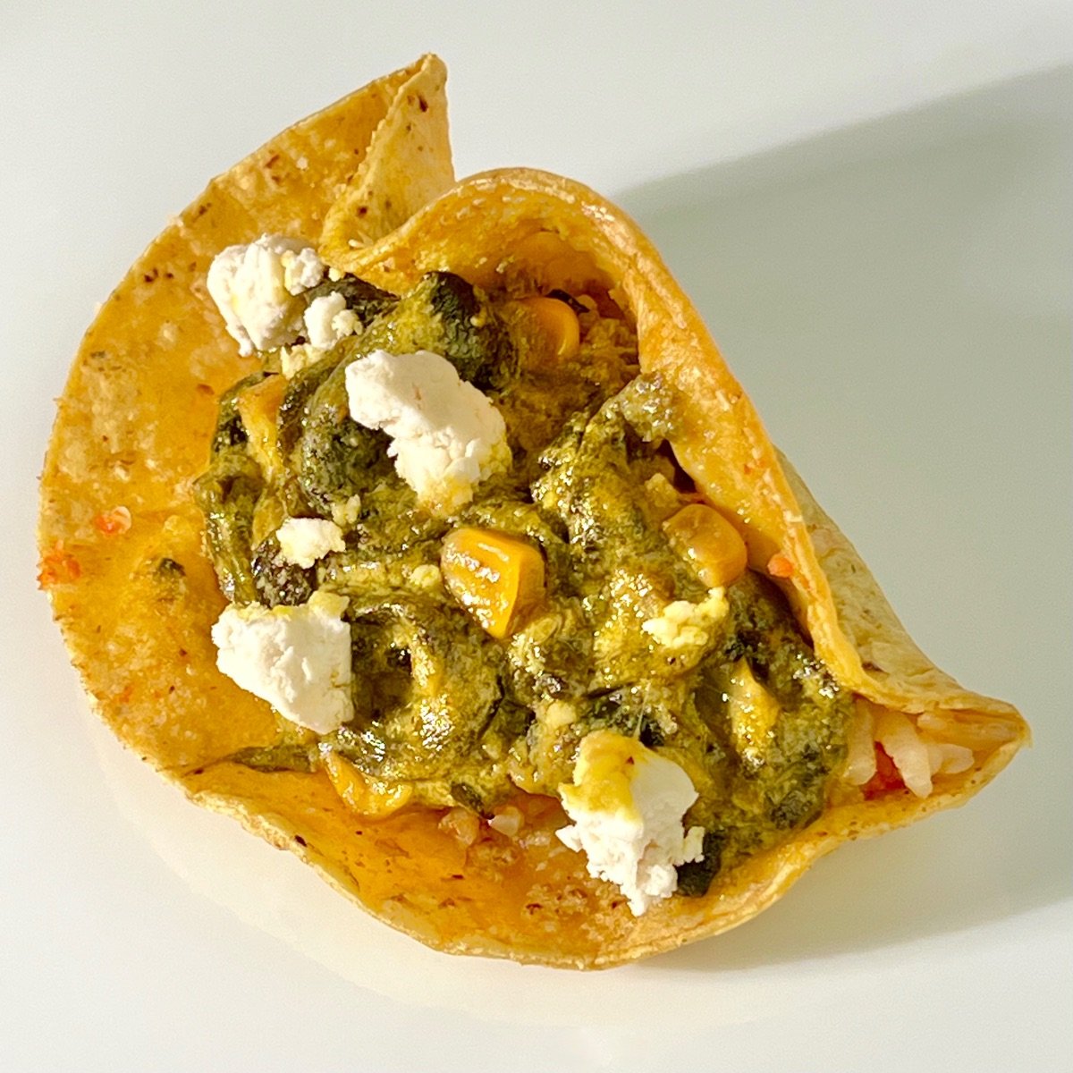 Rajas con Crema Taco at Chilango PDX, Portland - Vegan Dish Reviews ...